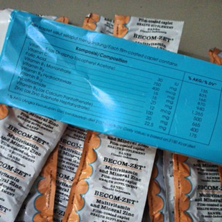 Jual Becomzet Becom-zet Vitamin B kompleks complex Vitamin C, E, Zinc ...