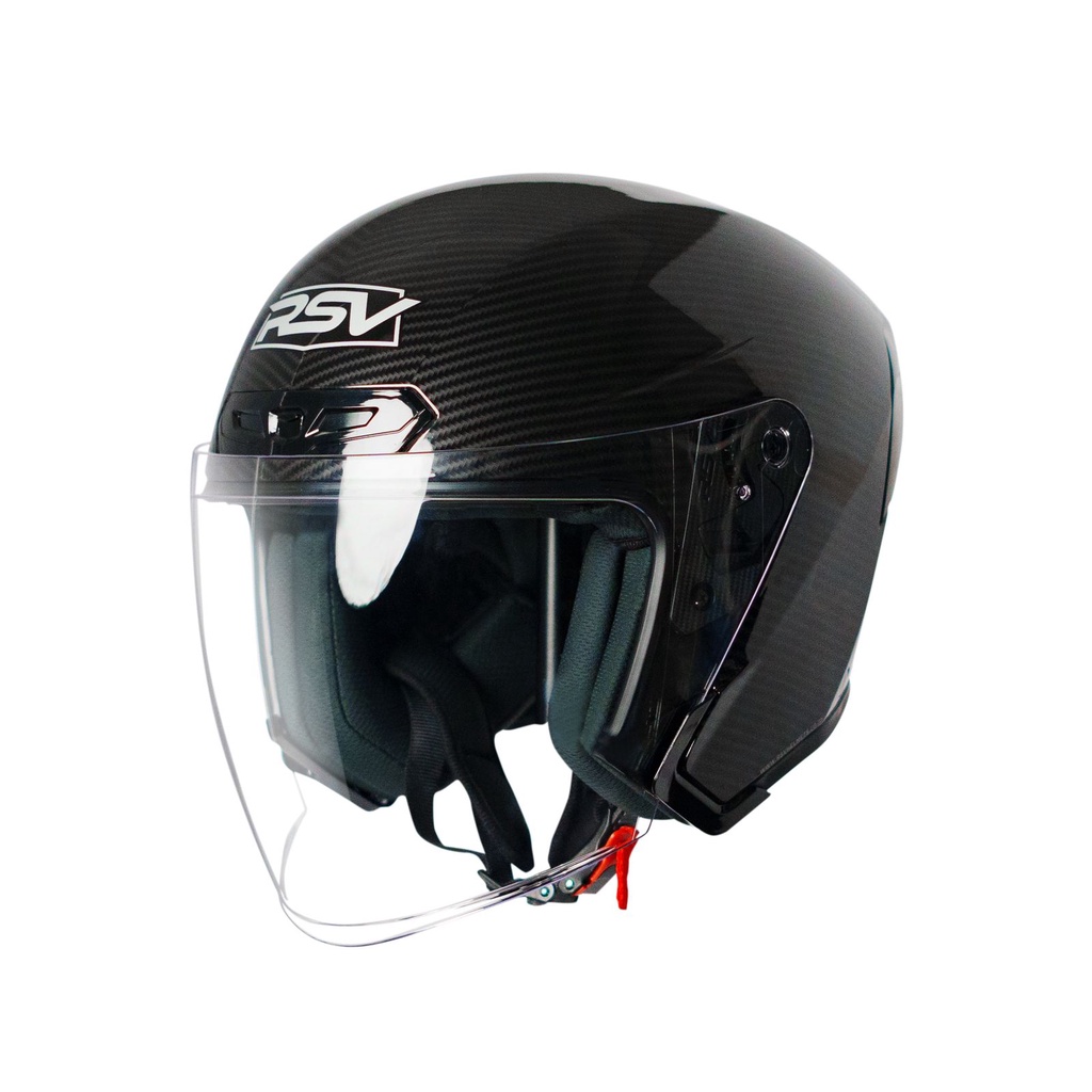Jual HELM RSV NEW WINDTAIL CARBON GLOSSY / HELM HALF FACE / HELM RSV ...