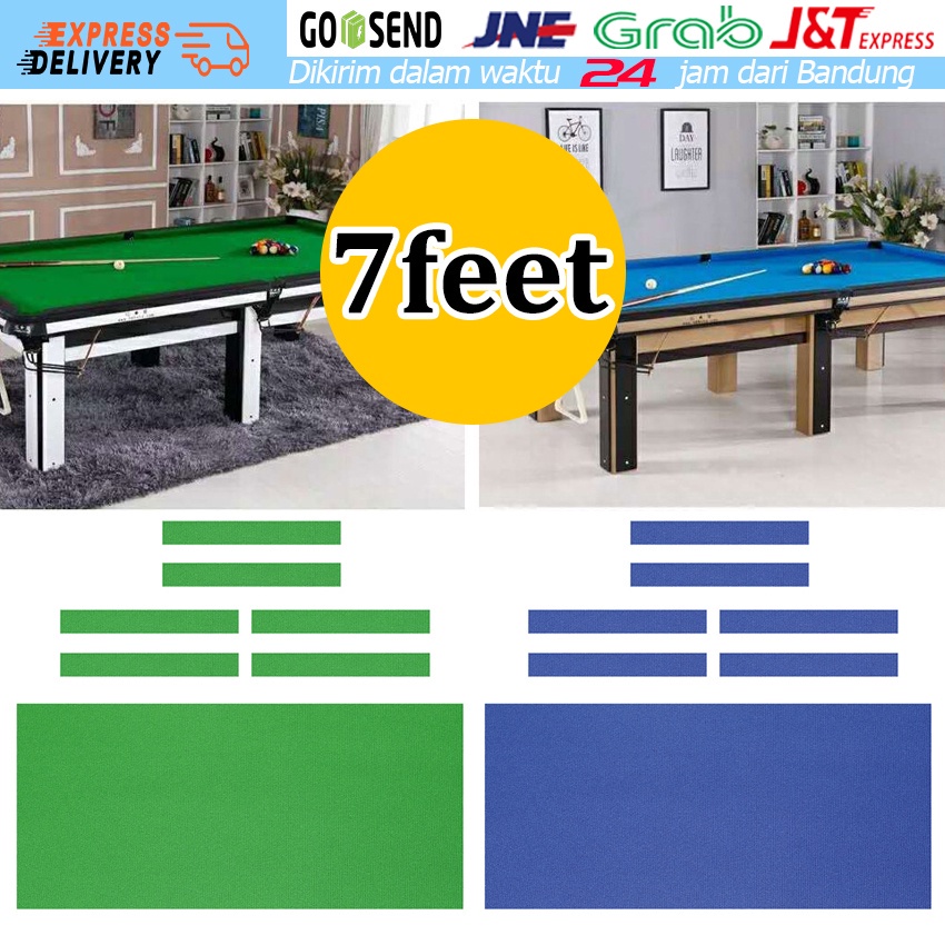 Jual Kain Laken Billiard 7 Ft Warna Hijau dan Biru Tatakan Meja Biliar ...