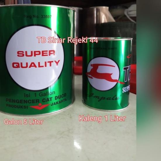 Jual THINNER IMPALA Galon 5 Liter SUPER GLOSS Quality Pengencer CAT DUKO | Shopee Indonesia