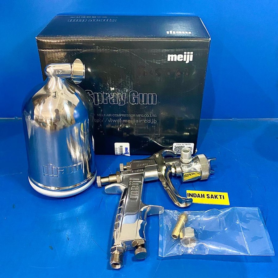 Jual Alat Semprot Cat Spray Gun Tabung Atas Meiji F110 G13 100% Asli ...