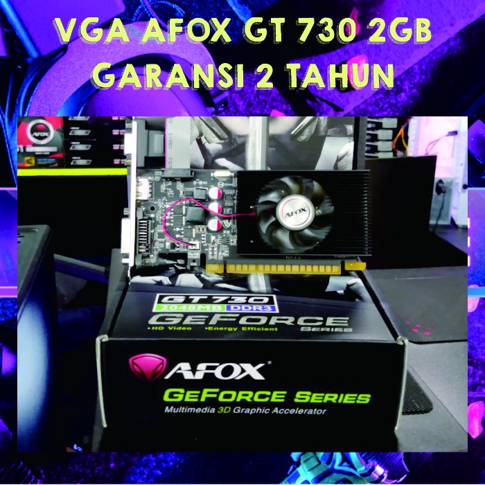 Jual VGA AFOX GT 730 2GB DDR3 128 BIT GARANSI 2 TAHUN | Shopee Indonesia