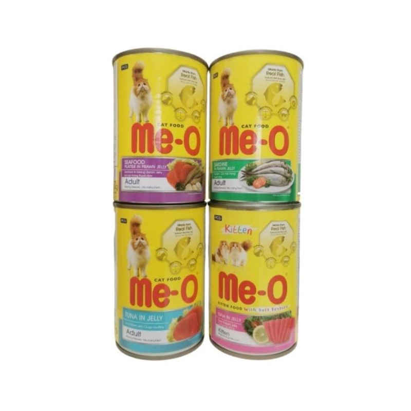 Jual Makanan Kucing Basah MeO Kaleng 400gr MeO Adult dan MeO Kitten Me ...