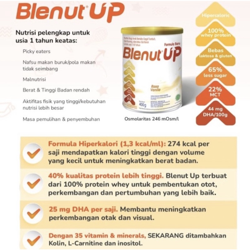 Jual BlenutUP 400 gram & 800 gram ( susu Blenut UP Blenuten UP nutrisi ...