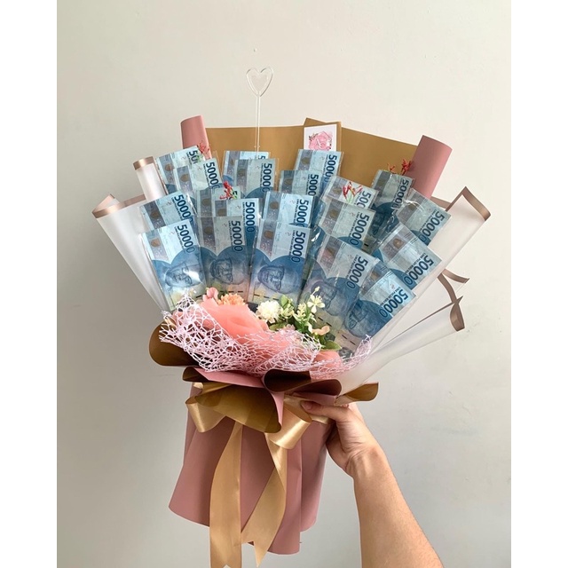 Jual Money Bouquet Buket Uang 5 Lembar 10 Lembar 15 Lembar 20 Lembar 25 ...