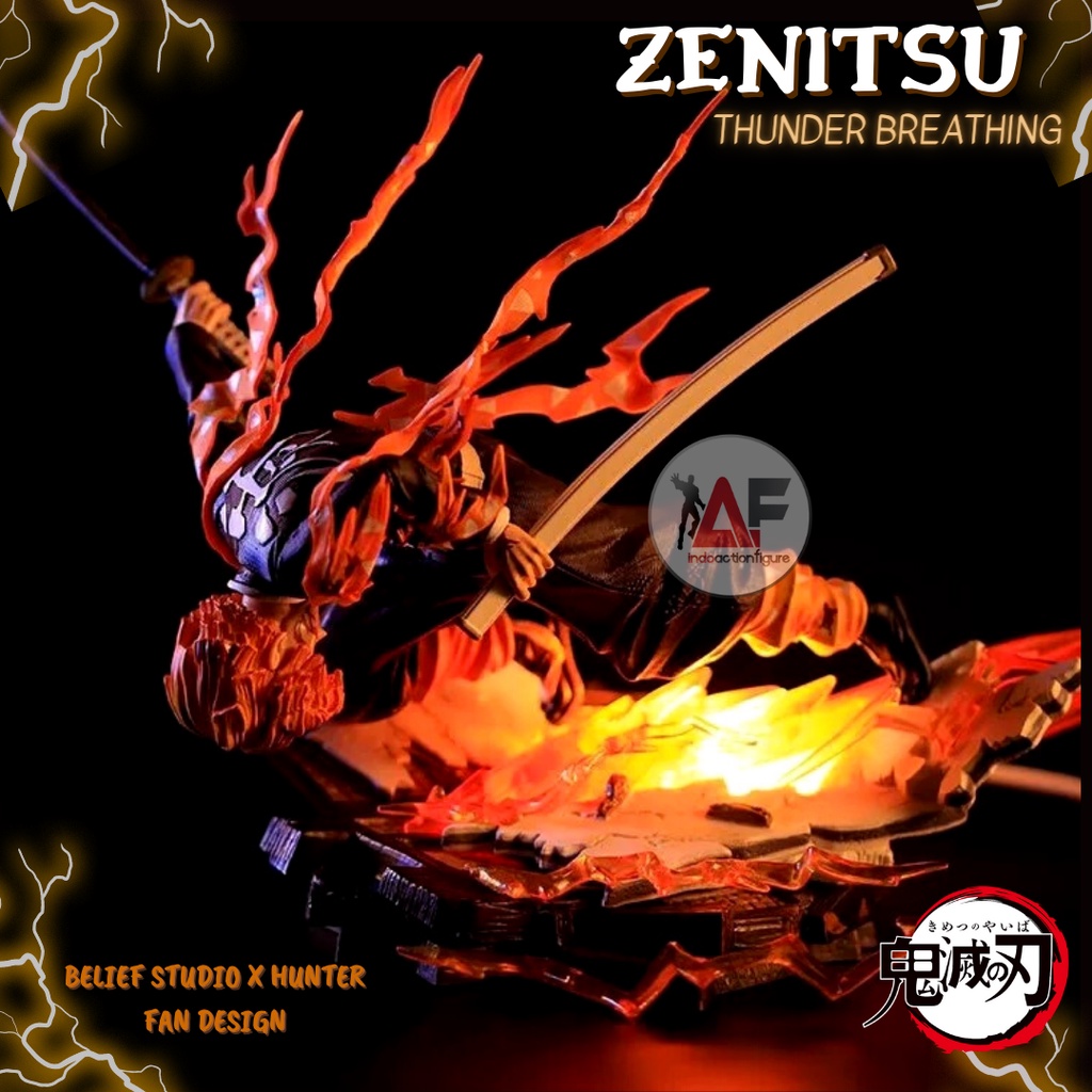 Jual Statue Demon Slayer Zenitsu Agatsuma Thunder Belief Hunter fan ...