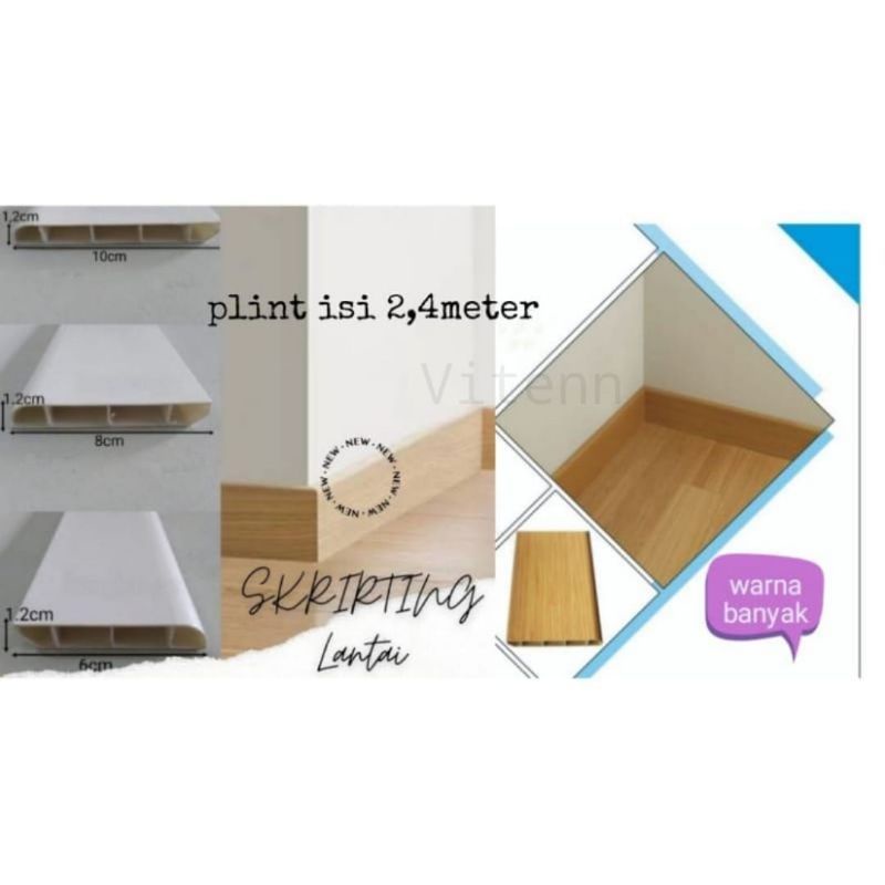Jual Plin PVC / plint PVC / list plank PVC /list dinding isi 2,4meterr ...