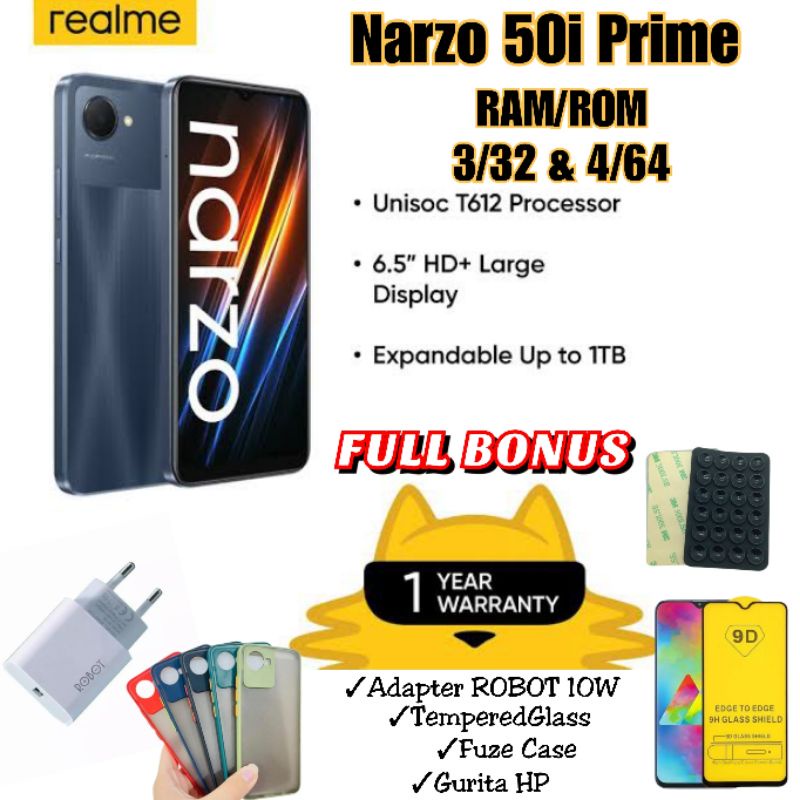 Jual REALME NARZO 50i PRIME 4/64 RAM 4GB ROM 64GB REALME NARZO 50i ...