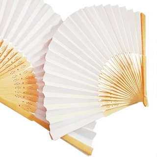 Jual Kipas Kertas Putih @25 Cm Atau 21 Cm / Kipas Kertas Paper Fan ...