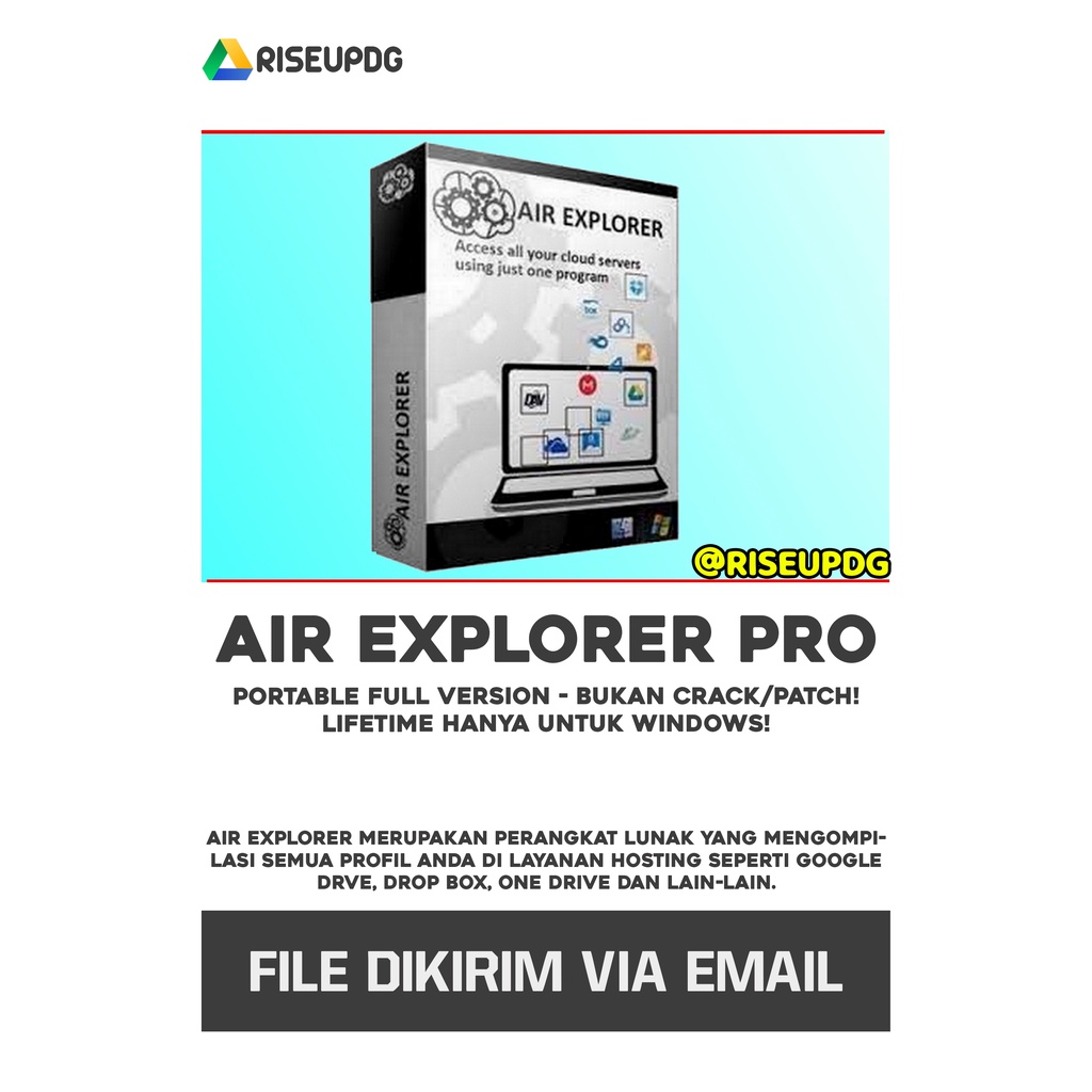 Jual Air Explorer Pro for Windows Cloud - Lifetime Bukan Crack/Patch ...