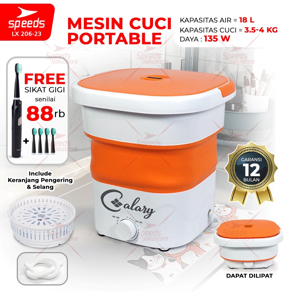 Jual SPEEDS Mesin Cuci Mini Portabel Foldable Mesin Cuci Lipat Washing ...
