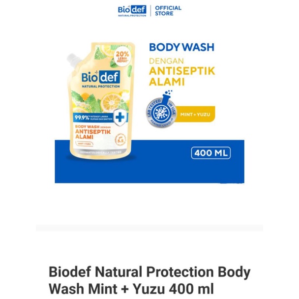 Jual Bodywash Biodef 400ml | Shopee Indonesia