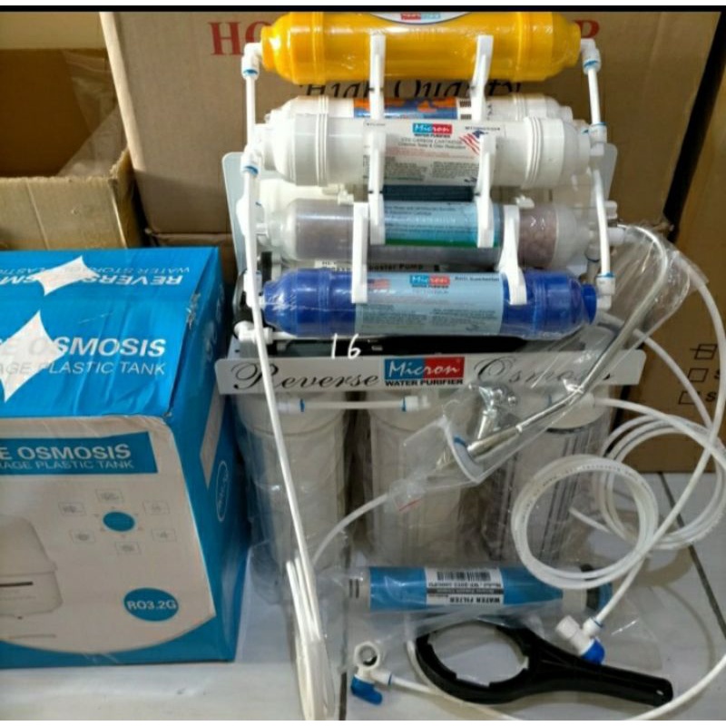 Jual Mesin RO Gantung MICRON / Reverse Osmosis 100 Gpd - 12 Step (Tanpa ...