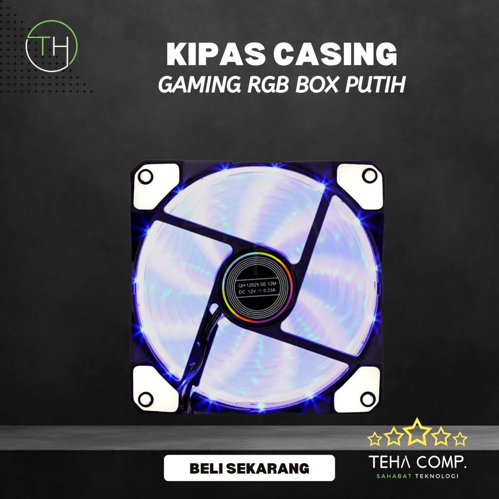 Jual Fan Casing RGB 12cm LED Kipas Casing PC Komputer Kipas CPU Gaming ...