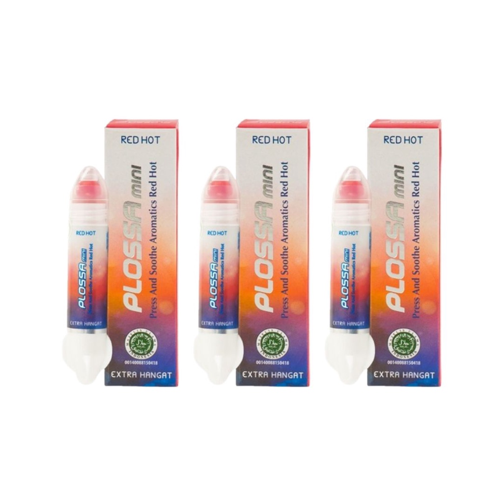 Jual Plossa Minyak Angin Aromaterapi Mini Red Hot 3 x 5 mL | Shopee ...