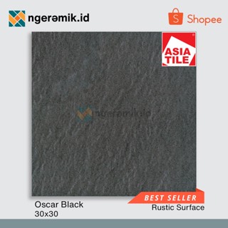 Jual Keramik Lantai Kasar 30x30 Asia Tile Oscar Grey Black 30x30 ...