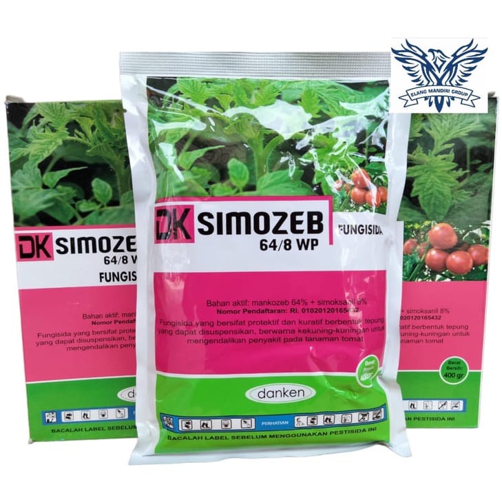 Jual Fungisida DK Simozeb 64/8WP 400Gram Bahan Aktif Mankozeb 64% ...