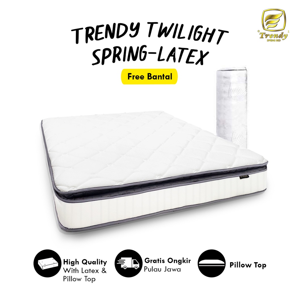 Jual Trendy Twilight Spring Latex - Kasur Spring Bed Latex - Vacuum ...