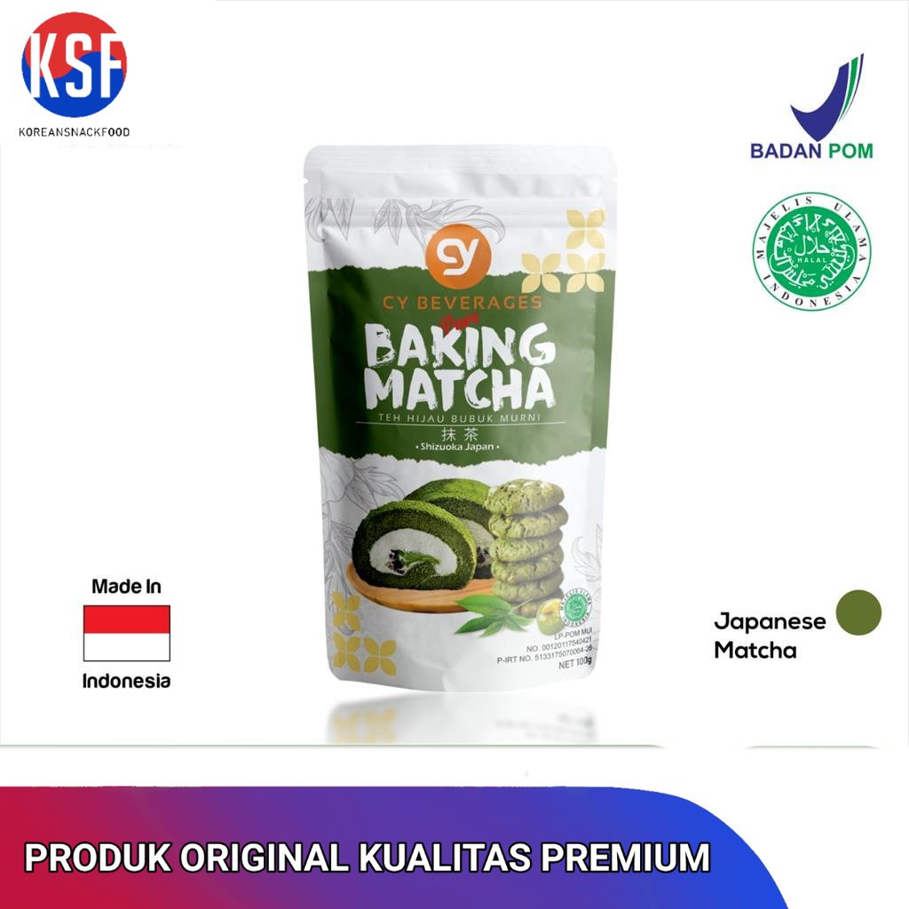 Jual CY PURE BAKING MATCHA 100Gr Halal | Shopee Indonesia