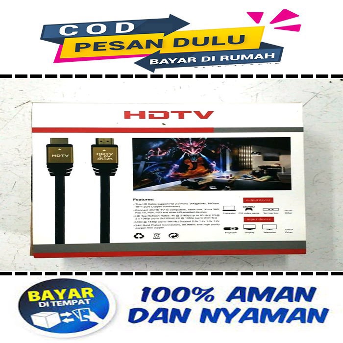 Jual Kabel HDMI - HDTV 4K 2.0V 1,5 M | Shopee Indonesia