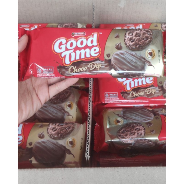 Jual agen distributor makanan ringan biskuit good time choco dip ...