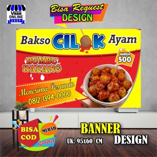Jual Spanduk Banner Jualan Cilok, Dagang Cilok, Model Nyamping, Bagus ...