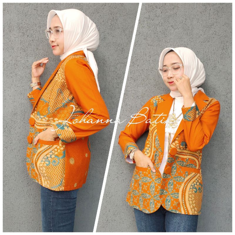 Jual JOHANNA BATIK - Blazer Batik Kontemporer | Shopee Indonesia