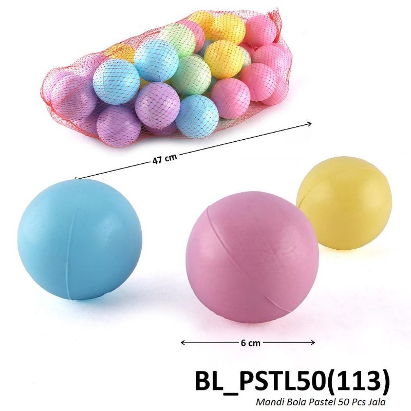 Jual Mainan Anak Bayi Bola Mandi Plastik Kecil Warna Warni / bola mandi ...