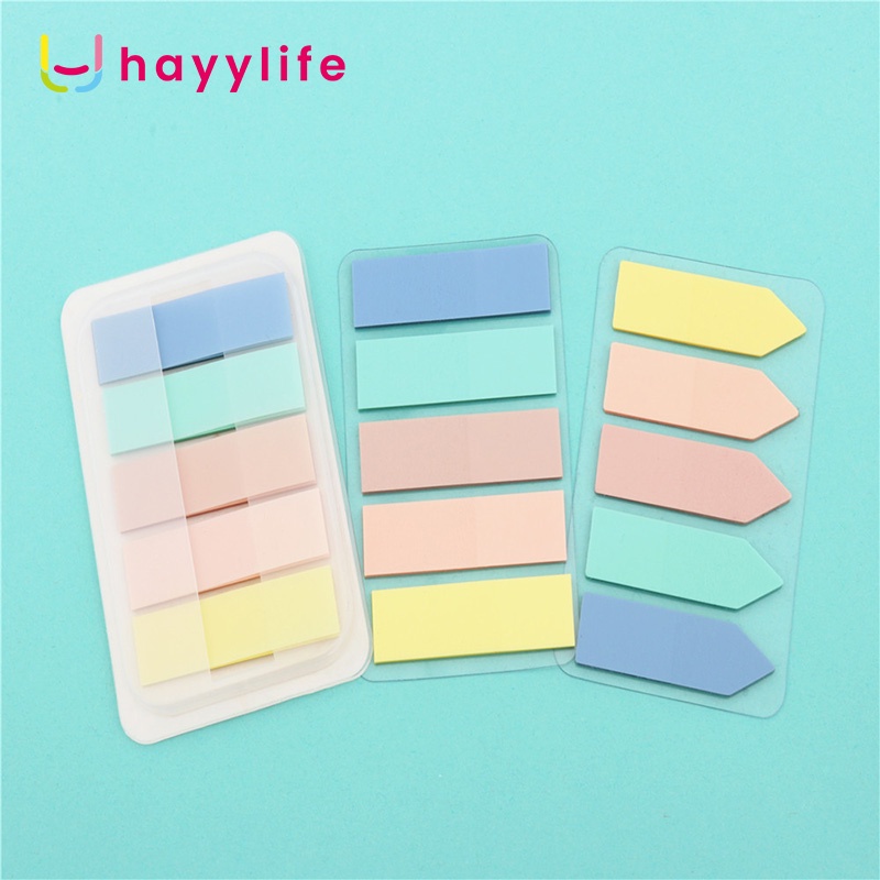 Jual HAYYLIFE Sticky Notes Transparan 100 PCS anti Air tahan air ...