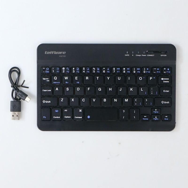 Jual Wireless Bluetooth Keyboard Rechargeable Slim Tipis Laptop PC ...