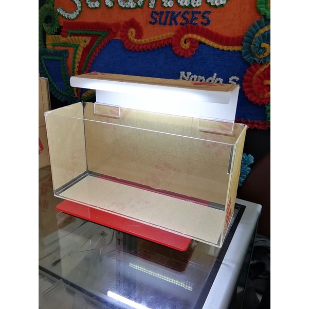 Jual akuarium mini akrilik 30x10x15 cm | akuarium guppy | akuarium ...