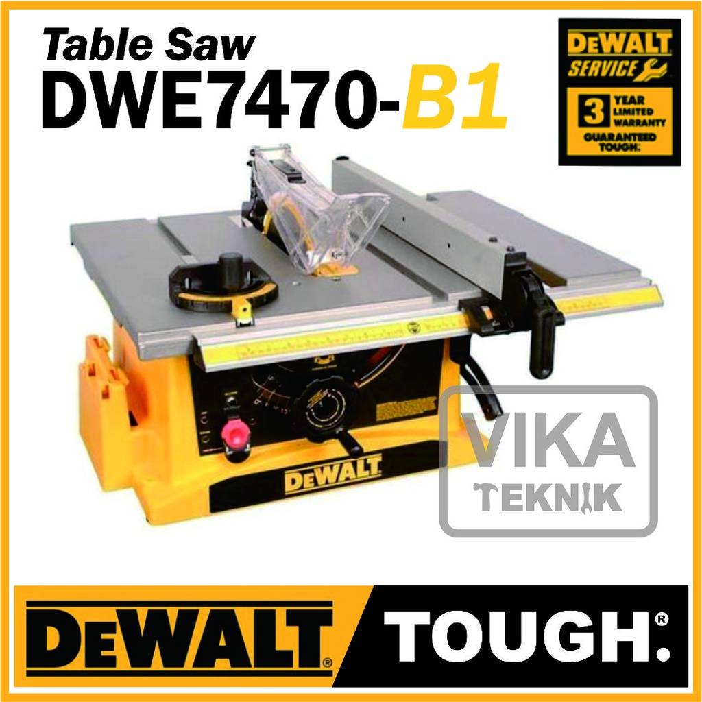 Jual Mesin Gergaji Meja Table Saw 10 inchi Dewalt DWE7470-B1 | Shopee ...