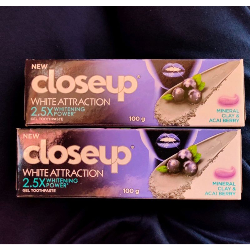 Jual pasta gigi close up white attraction acai berry 2.5x 100g | Shopee Indonesia