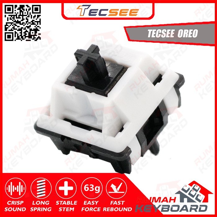 Jual SWITCH - TECSEE - OREO - 5 PIN - 63.5g - LINEAR - FACTORY LUBE | Shopee Indonesia