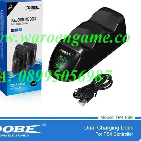 Jual DOBE LED Indicator Dual Charging Station Dock PS4 DS4 Controller ...