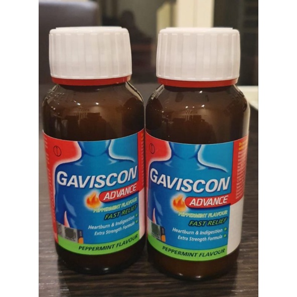Jual GAVISCON ADVANCE FAST RELIEF PEPPERMINT FLAVOUR 150ml | Shopee ...