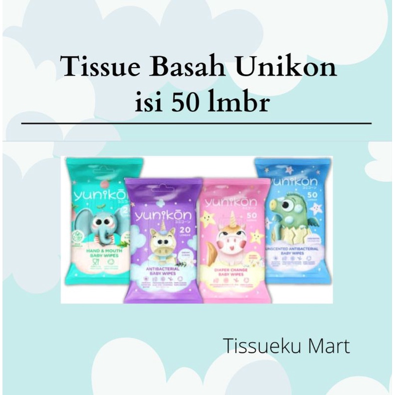 Jual Tissue Basah Yunikon isi 50 lmbr | Shopee Indonesia