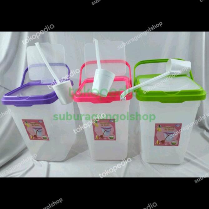 Jual paling murah container es buah 25liter/15liter free centong ...