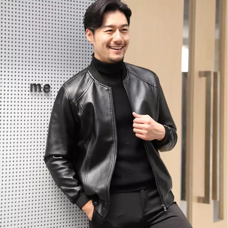 Jual bomber leather jacket | Shopee Indonesia