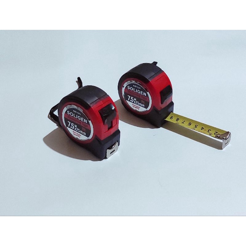 Jual meteran 7.5 meter karet / measuring tape 7.5 meter ISO9001 soligen ...