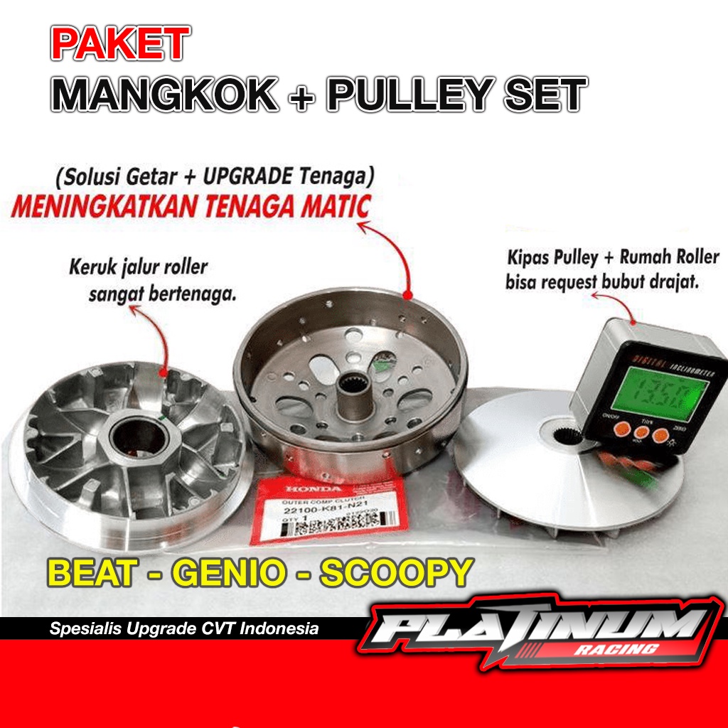 Jual RUMAH ROLLER CUSTOM BUBUT BEAT FI SCOOPY FI ESP PULLEY BUBUT ...
