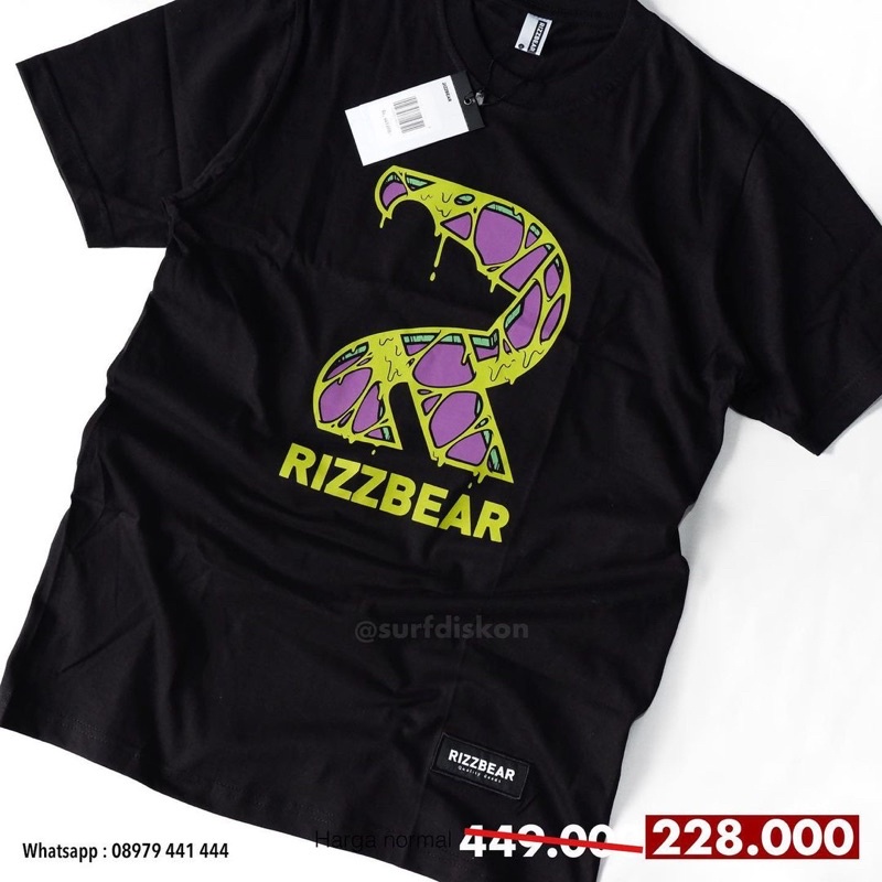 Jual T-shirt Rizzbear Sticky Liquid Black | Shopee Indonesia