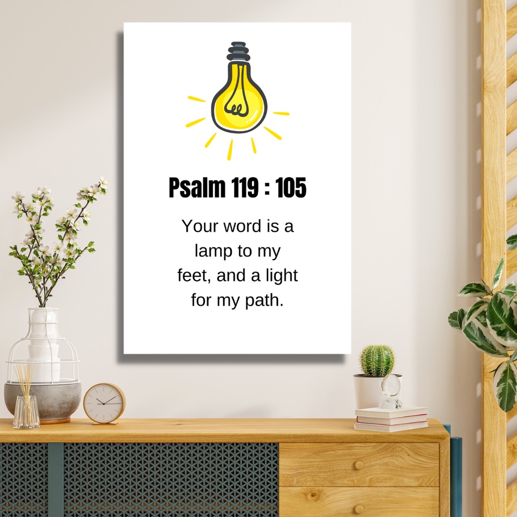 Jual Poster Kristen Ayat Injil / kado natal / Poster dinding Rohani ...