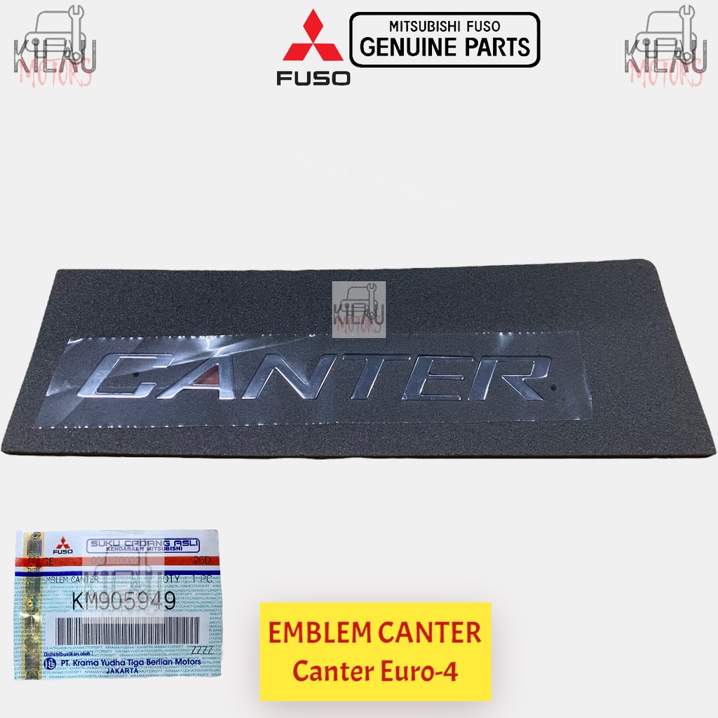 Jual Emblem Label CANTER Original Mitsubishi Canter Euro 4 KM905949 ...