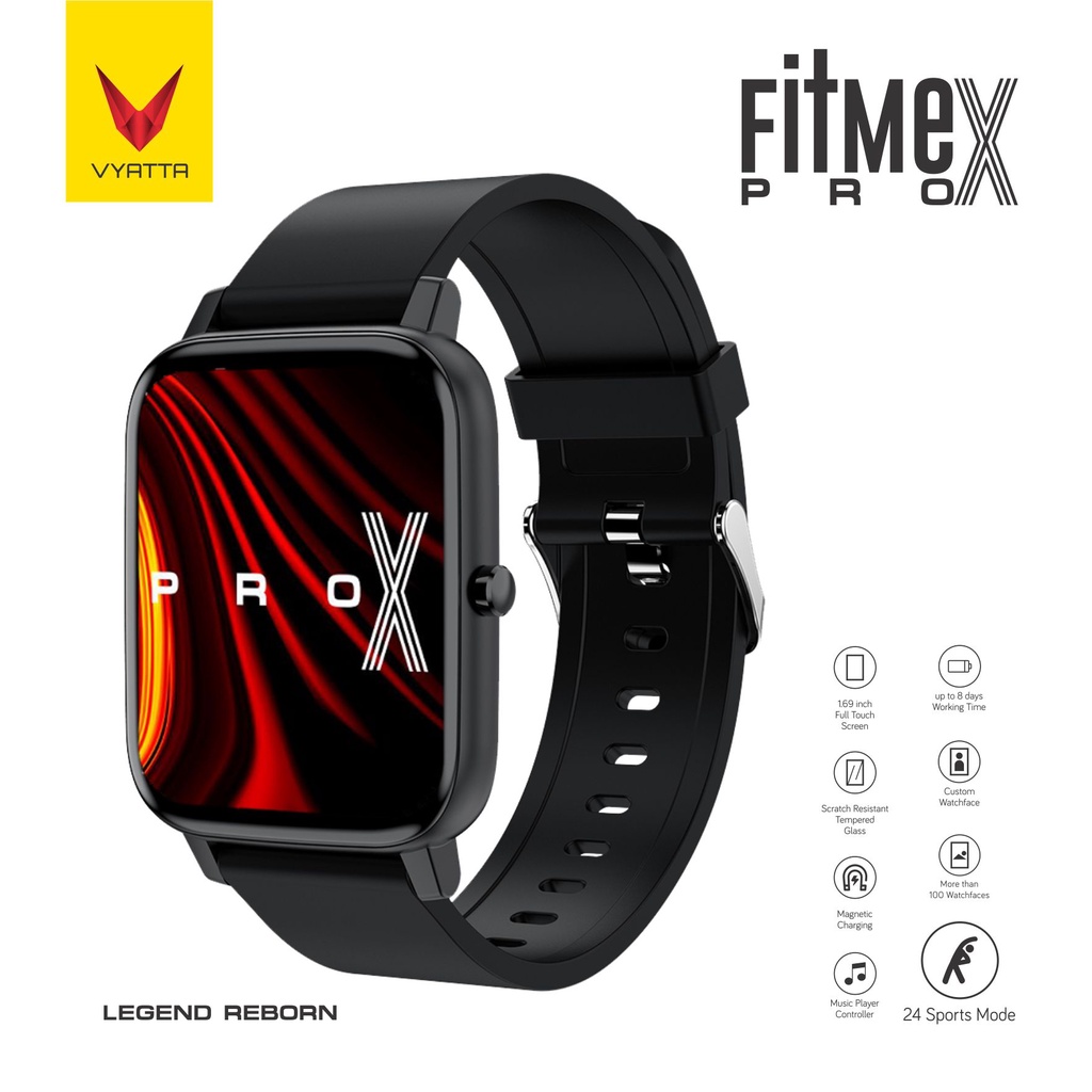 Jual VYATTA FITME PRO X SMARTWATCH LARGE SCREEN 1.69" 24 SPORTS MODE ...
