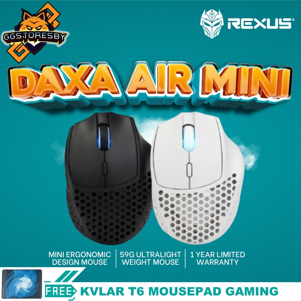 Jual REXUS DAXA AIR PRO MINI WIRELESS Gaming Mouse | Shopee Indonesia