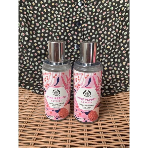 Jual The Body Shop Original Pink Pepper & Lychee Hair & Body Mist 150ml ...