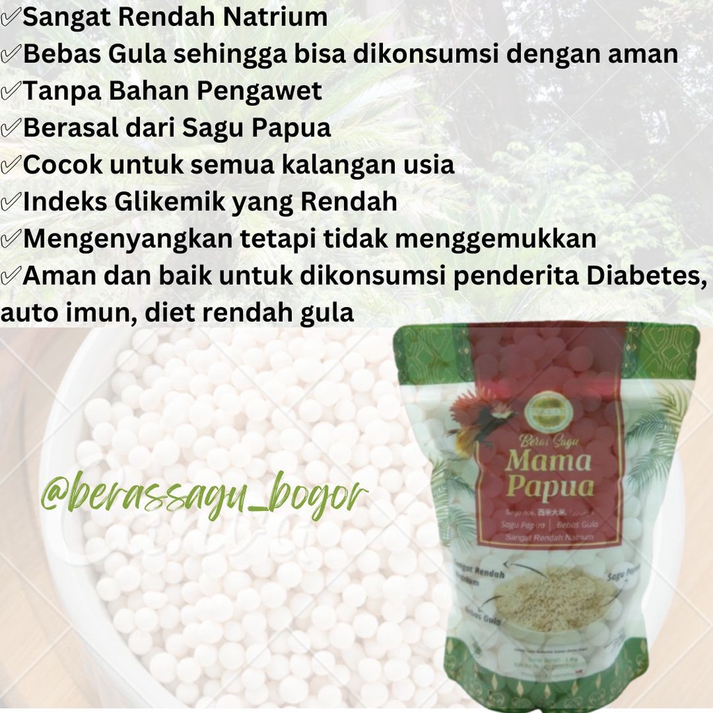 Jual Beras Sagu Mama Papua "ORIGINAL" 1KG | Shopee Indonesia