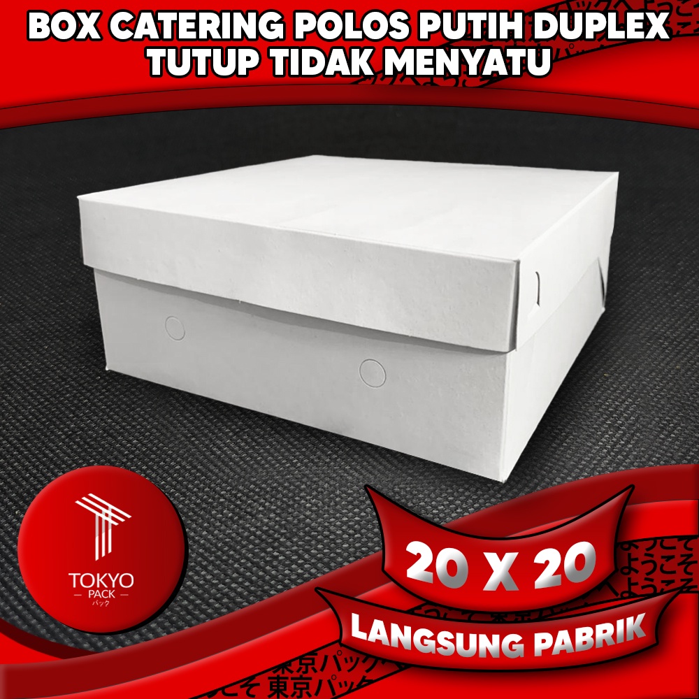 Jual DUS BOX NASI DUPLEX - DUS BOX CATERING - DUS BOX ACARA UK 20 X 20 ...