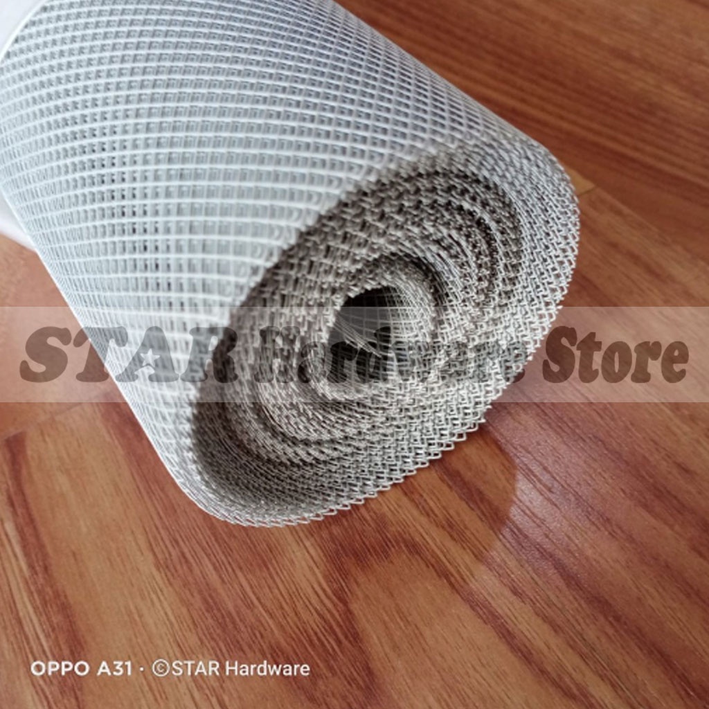 Jual Ram Kawat Nyamuk Parabola Baja Galvanis Warna Putih Lebar 100 cm per Meter | Shopee Indonesia